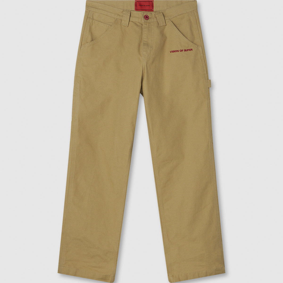 EMBROIDERED FLAMES WORKER DENIM – Vision of Super