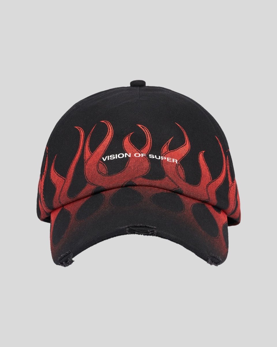 BLACK CAP RED FLAMES | Vision of Super SS24